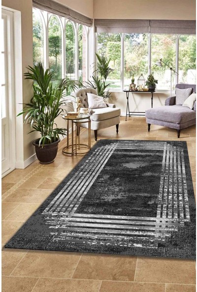 Esta Merdiven Desen Gri Eskitme Halı (Makinada Yıkanabilir Kaymaz Dot Taban) - ES1221 Esta Merdiven Desen Gri Eskitme Halı (Makinada Yıkanabilir Kaymaz Dot Taban) - ES1221