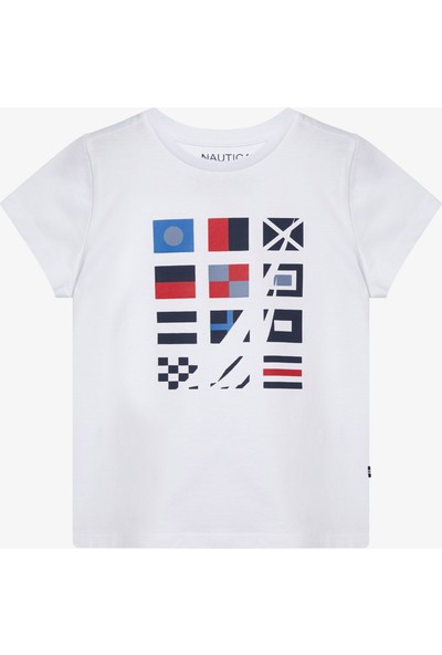 Nautıca Erkek Çocuk Beyaz Standart Fıt Kısa Kollu Vb25162t.1bw