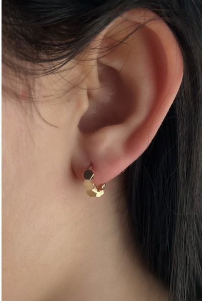 Fiyonk Kuyumculuk 14 Ayar Altın Mini Petek Küpe Fiyonk Kuyumculuk 14 Ayar Altın Mini Petek Küpe