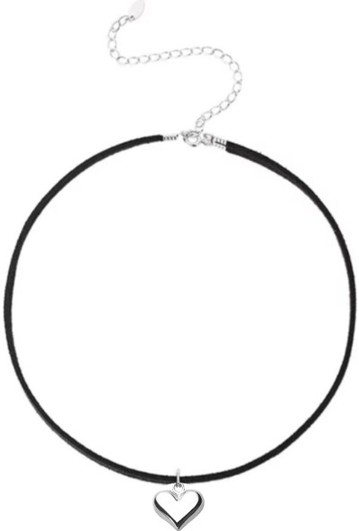 Takıconcept Kalp Figürlü Ip Choker Kolye