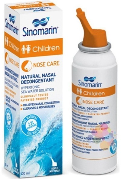 Sinomarin Çocuklar Için Deniz Suyu Spreyi 100 ml