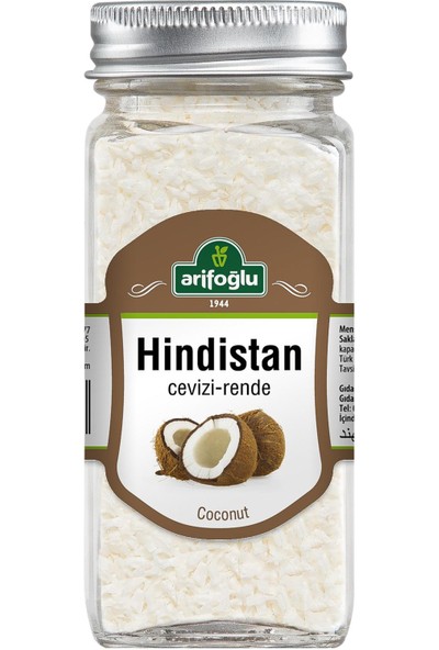 Arifoğlu Hindistan Cevizi Rende Cam Şişe 52 gr