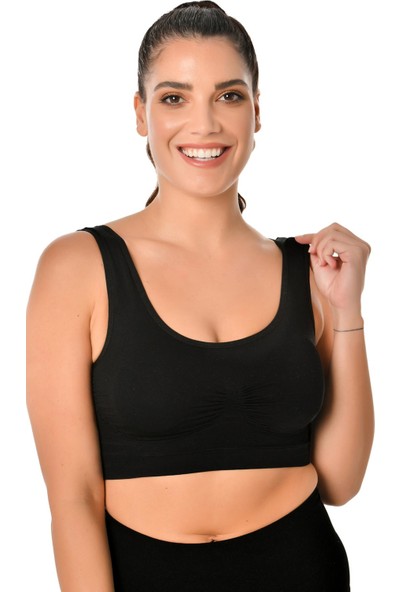 Steve Wolls Kadın Siyah Kalın Askılı Pedli Büstiyer