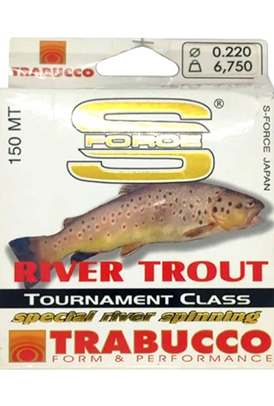 Trabucco S-Force River Trout 0.22 mm 6.7 kg 150 M Misina Trabucco S-Force River Trout 0.22 mm 6.7 kg 150 M Misina