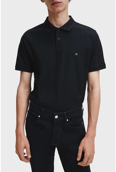 Calvin Klein Pamuklu Regular Fit Düğmeli Polo T Shirt Erkek Polo K10K102964 013 Calvin Klein Pamuklu Regular Fit Düğmeli Polo T Shirt Erkek Polo K10K102964 013
