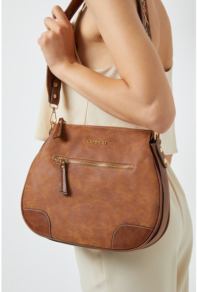 Derimod Kadın Nubuk Çapraz Çanta
