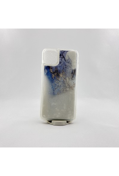 Teefoncu Apple iPhone 11 Uyumlu Sulu Simli Silikon Kılf