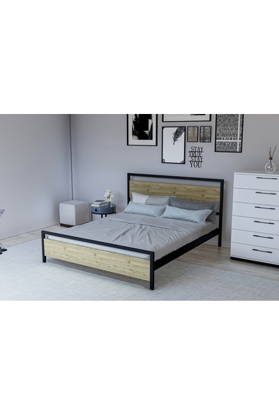 Metalia Gm 171 Star Çift Kişilik Atlantik Çam Karyola 160 x 200