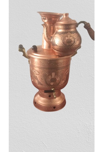 Erzurum Bakırı el Işçiliği Kömürlü Semaver Takımı 8 Lt. Erzurum Bakırı el Işçiliği Kömürlü Semaver Takımı 8 Lt.