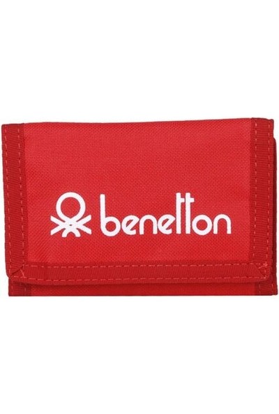 Benetton Kırmızı Fermuarlı Spor Cüzdan