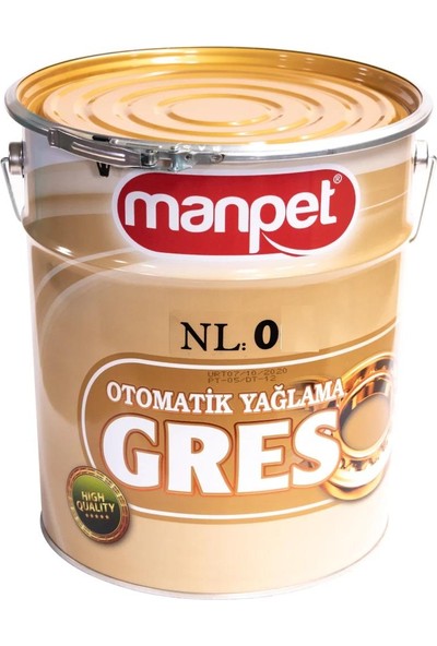 Manpet Rulman Otomatik Yağlama Gresi Nl:0 14 kg Manpet Rulman Otomatik Yağlama Gresi Nl:0 14 kg