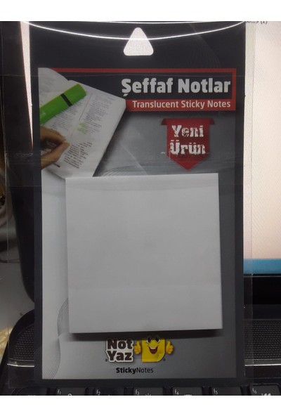 Notyaz Şeffaf Not Kağıdı Ebat 75X75 mm 50 Yaprak