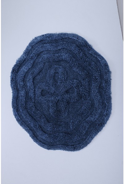Iva Home Collections Pamuklu Tufting Gelincik Banyo Halısı Eskitme Lacivert (100X100) Iva Home Collections Pamuklu Tufting Gelincik Banyo Halısı Eskitme Lacivert (100X100)