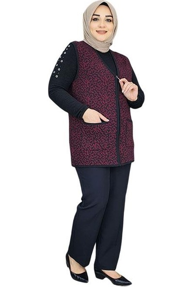 Desenli Kısa Anne Yelek