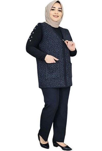 Pys Giyim Desenli Kısa Anne Yelek