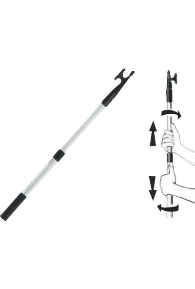 Easterner Teleskopik Gönder Kancası Siyah