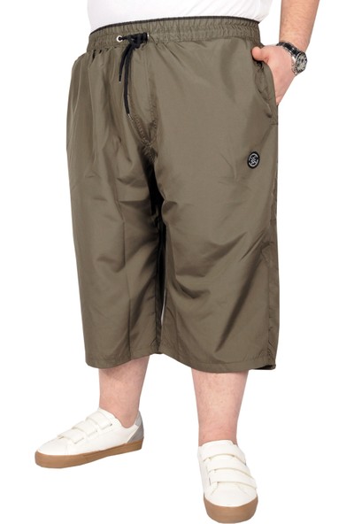 Modexl Büyük Beden Erkek Deniz Şortu Long 21450 Haki