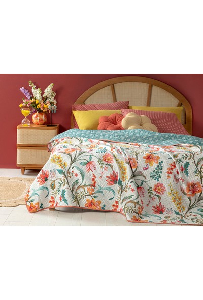 English Home Spring Feel King Size Çok Amaçlı Örtü 240X220 cm Yavruağzı English Home Spring Feel King Size Çok Amaçlı Örtü 240X220 cm Yavruağzı