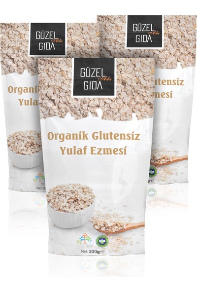 Güzel Ada Gıda Organik Glutensiz Yulaf Ezmesi 300 gr - 3 Adet Güzel Ada Gıda Organik Glutensiz Yulaf Ezmesi 300 gr - 3 Adet