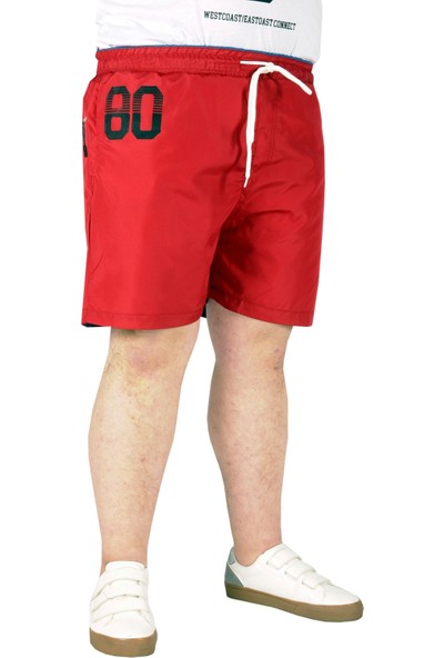 Modexl Büyük Beden Deniz Şortu 08 Cymode 21456 Bordo