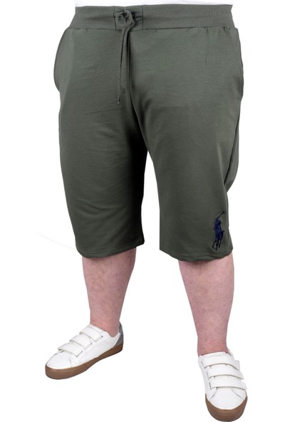 Modexl Büyük Beden Erkek Kapri Three Polo 22402 Haki Modexl Büyük Beden Erkek Kapri Three Polo 22402 Haki