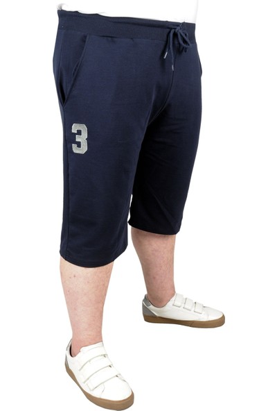 Modexl Büyük Beden Erkek Kapri Three Polo 22402 Lacivert Modexl Büyük Beden Erkek Kapri Three Polo 22402 Lacivert