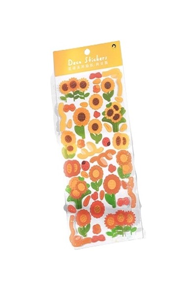 Charge Sevimli Çiçek Pet Çıkartmalar