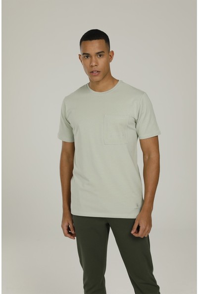 Lumberjack CT1114 Kavınsky Chest Det Pastel Mınt Erkek T-Shirt Lumberjack CT1114 Kavınsky Chest Det Pastel Mınt Erkek T-Shirt