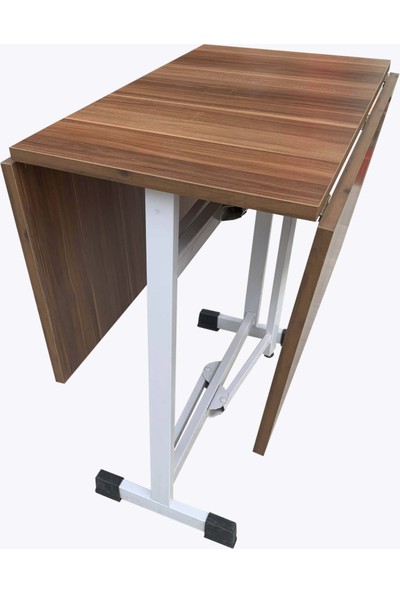 Evim-E Aksesuar Kanatlı(Yana Katlanır) Metal Ayaklı Masa