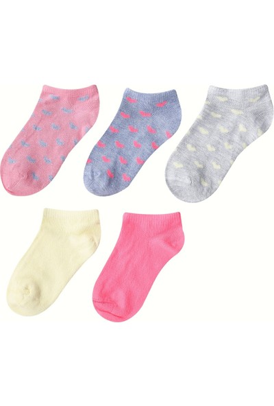 Polaris Mını Heart 5 Lı Ptk-G 2fx Çok Renkli Kız Çocuk 5'LI Patik Çorap Polaris Mını Heart 5 Lı Ptk-G 2fx Çok Renkli Kız Çocuk 5'LI Patik Çorap