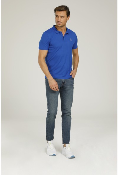 Kinetix SN328 Oliver Basic Polo T Saks Erkek Kisa Kol T-Shirt Kinetix SN328 Oliver Basic Polo T Saks Erkek Kisa Kol T-Shirt
