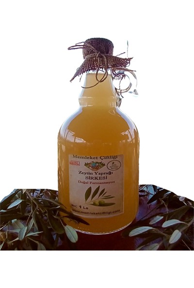 Memleket Çiftliği Zeytin Yaprağı Sirkesi Cam Şişe 1 lt Memleket Çiftliği Zeytin Yaprağı Sirkesi Cam Şişe 1 lt