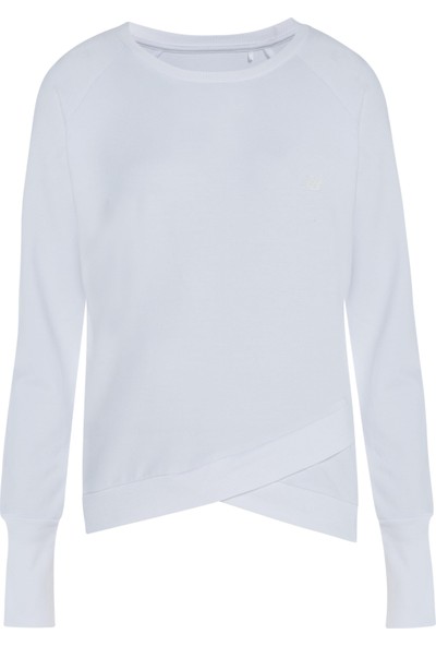New Balance Kadın Beyaz Sweatshirt WTC3741-WT