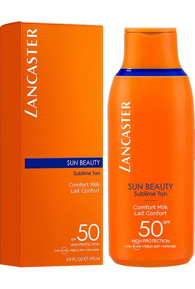 Lancaster Sun Beauty Comfort Güneş Koruyucu Süt SPF50 175 ml