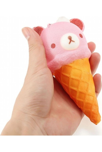 Playseba Jumbo Ayıcık Külah Dondurma Squishy 16 cm Sukuşi Playseba Jumbo Ayıcık Külah Dondurma Squishy 16 cm Sukuşi