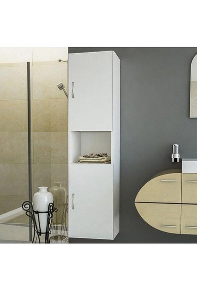 Yaman Dekorasyon Asma Banyo Dolabı Beyaz