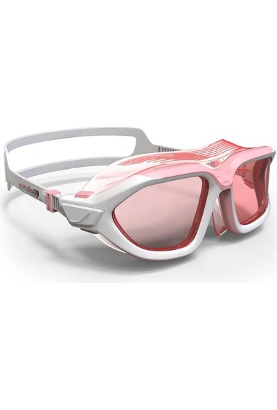 Şeffaf Camlı Yüzücü Gözlüğü Nabaiji Pembe / Beyaz - S Boy