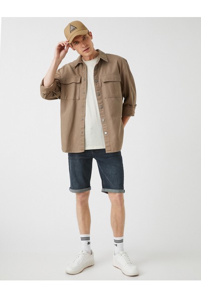 Koton Kot Şort Katlamalı