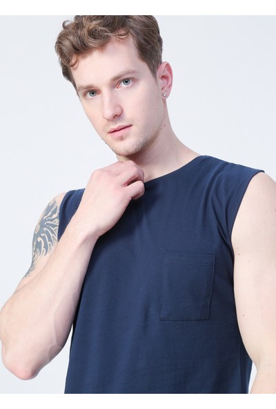 Bad Bear 22.01.23.002_Tribe Tank-Top Düz Yaka Normal Kalıp Düz Lacivert Erkek Atlet Bad Bear 22.01.23.002_Tribe Tank-Top Düz Yaka Normal Kalıp Düz Lacivert Erkek Atlet