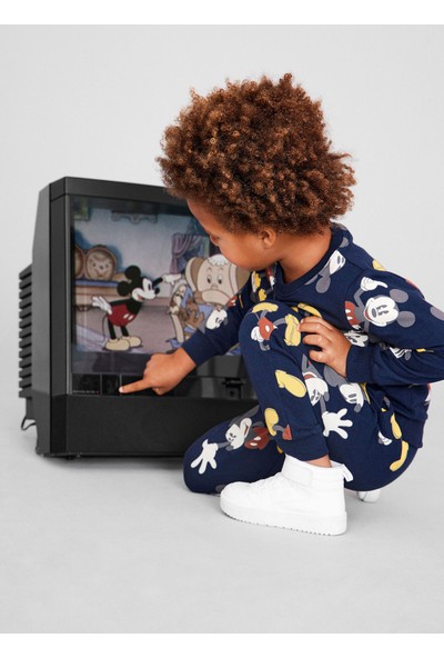 Name It 13198907 Normal Bel Desenli Lacivert Bebek Eşofman Altı