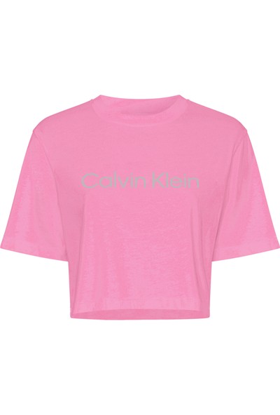 Calvin Klein 00GWS2K187TFV Bisiklet Yaka Normal Kalıp Düz Pembe Kadın T-Shirt Calvin Klein 00GWS2K187TFV Bisiklet Yaka Normal Kalıp Düz Pembe Kadın T-Shirt