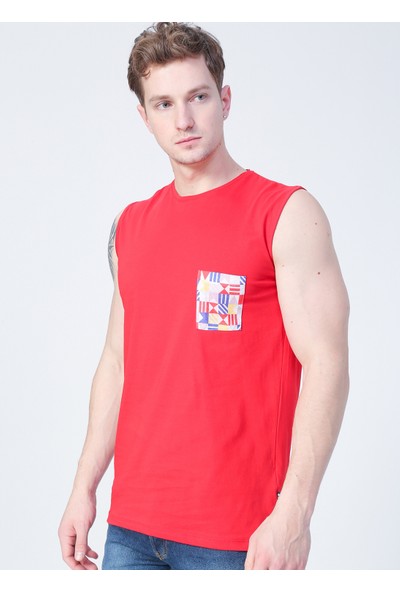 Bad Bear 22.01.23.001_Flag Tank-Top DüzYaka Normal Kalıp Düz Kırmızı Erkek Atlet Bad Bear 22.01.23.001_Flag Tank-Top DüzYaka Normal Kalıp Düz Kırmızı Erkek Atlet