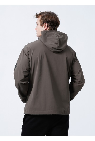 Gualtiero Manuele Giorgi Kapüşonlu Slim Fit Düz Haki Erkek Mont - GU22MSS05150 Gualtiero Manuele Giorgi Kapüşonlu Slim Fit Düz Haki Erkek Mont - GU22MSS05150