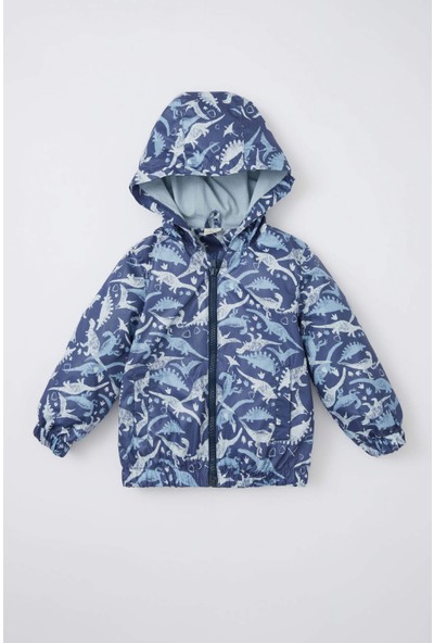DeFacto Erkek Bebek Dinozor Desenli Kapüşonlu Çift Taraflı Giyinebilir Penye Astarlı Mevsimlik Ince MONT W6527A222SP DeFacto Erkek Bebek Dinozor Desenli Kapüşonlu Çift Taraflı Giyinebilir Penye Astarlı Mevsimlik Ince MONT W6527A222SP