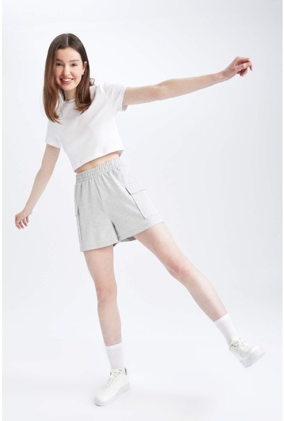DeFacto Regular Fit Kargo Cepli Ince Kumaş ŞORT Y0102AZ22SM DeFacto Regular Fit Kargo Cepli Ince Kumaş ŞORT Y0102AZ22SM