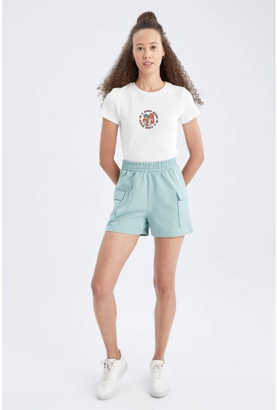 DeFacto Regular Fit Kargo Cepli Ince Kumaş ŞORT Y0102AZ22SM DeFacto Regular Fit Kargo Cepli Ince Kumaş ŞORT Y0102AZ22SM