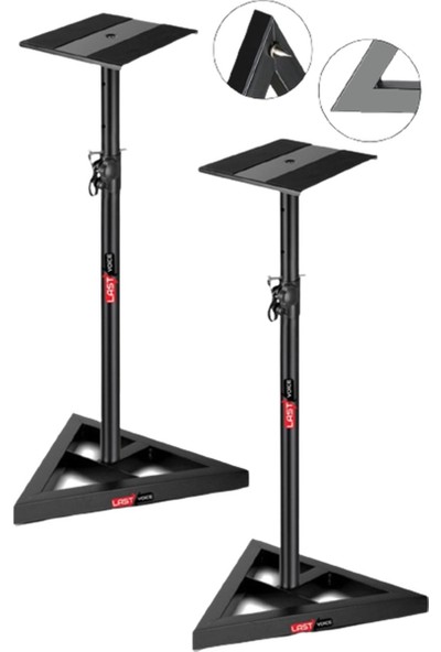 Lastvoice MNT-200X 2Lİ SET Stüdyo Referans Monitör Standı 70-110 cm Yükseklik Ayarlı (Çift) Lastvoice MNT-200X 2Lİ SET Stüdyo Referans Monitör Standı 70-110 cm Yükseklik Ayarlı (Çift)