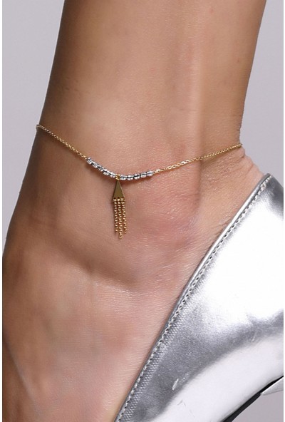 Mücevher Sarayı 14 Ayar Kadın Dorika Toplu Püsküllü Halhal 1,77 gr Mücevher Sarayı 14 Ayar Kadın Dorika Toplu Püsküllü Halhal 1,77 gr