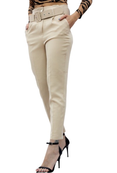 Kemerli Kumaş Pantol