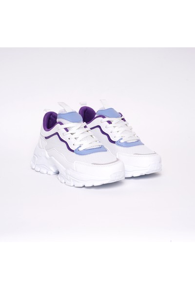 Enes Kadın Spor Ayakkabı - Beyaz Mor
